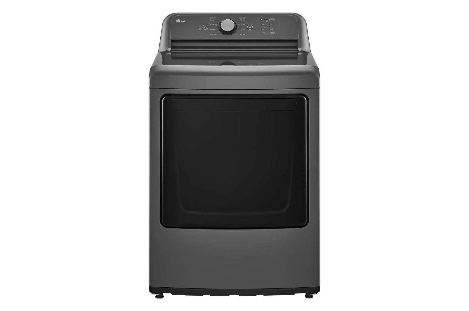 LG 7.3 Cu. Ft. Monochrome Grey Front Load Gas Dryer DLG6101M - Hartford ...